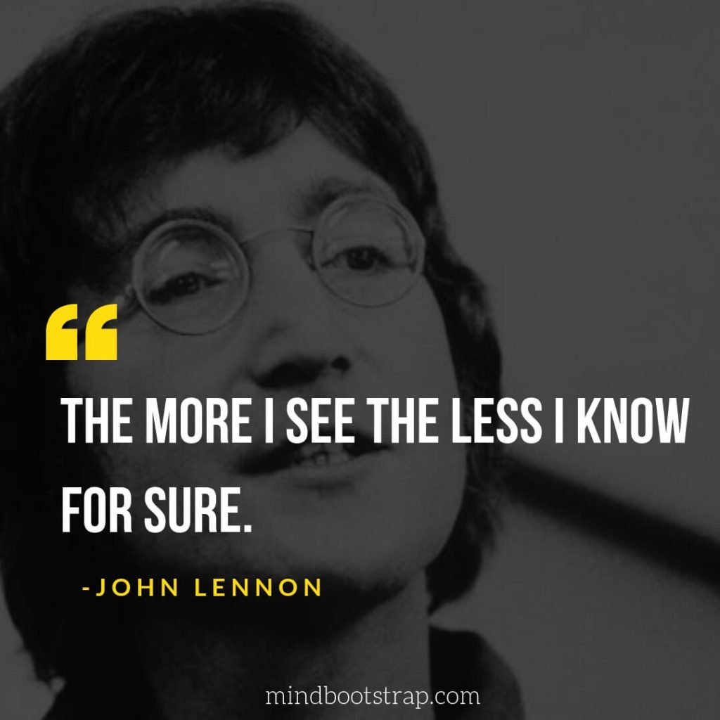 103+ Most Inspirational John Lennon Quotes & Sayings - MindBootstrap