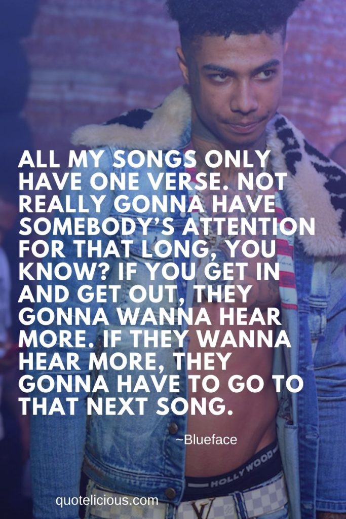 11+ Famous Blueface Quotes and Sayings About Music, Life
