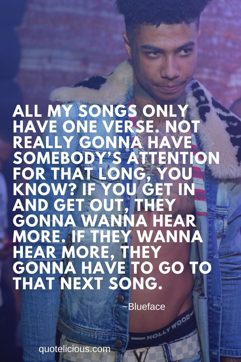 11+ Famous Blueface Quotes and Sayings About Music, Life