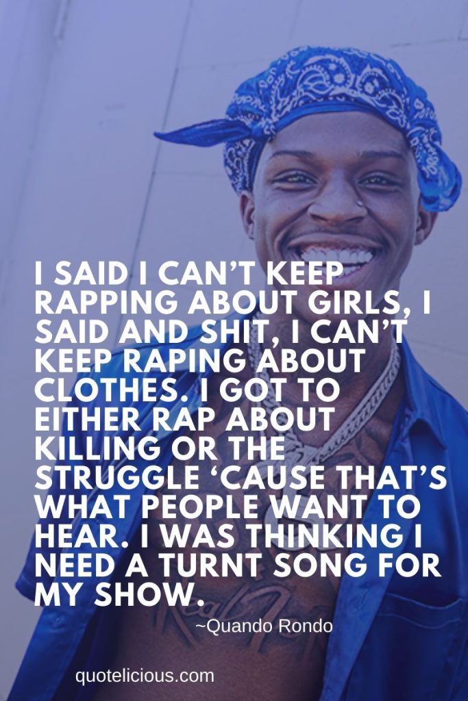 20+ Inspiring Quando Rondo Quotes and Sayings About Music, Life