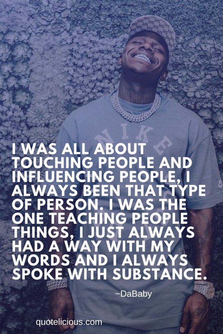 20+ Famous DaBaby Quotes and Sayings About Music, Success