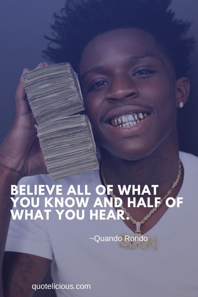 20+ Inspiring Quando Rondo Quotes and Sayings About Music, Life