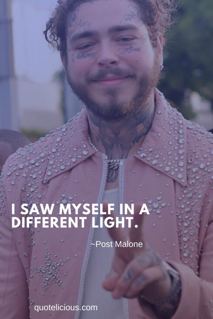 32+ Motivational Post Malone Quotes and Sayings On Life, Success