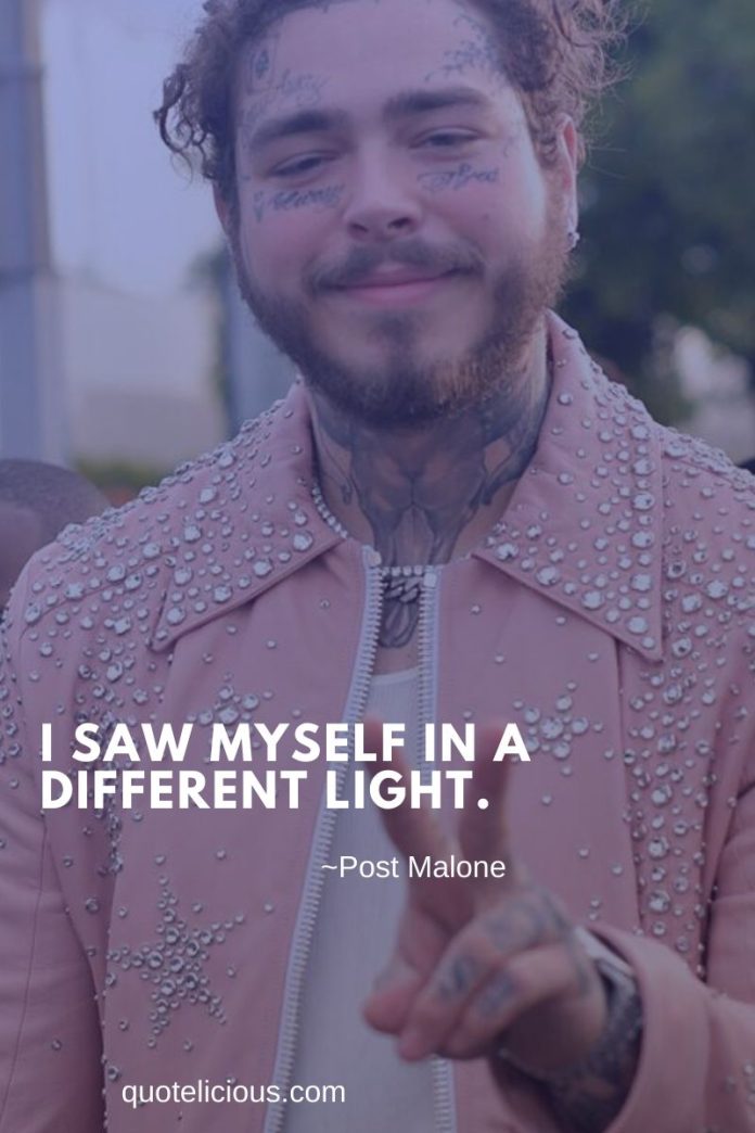 32+ Motivational Post Malone Quotes and Sayings On Life, Success
