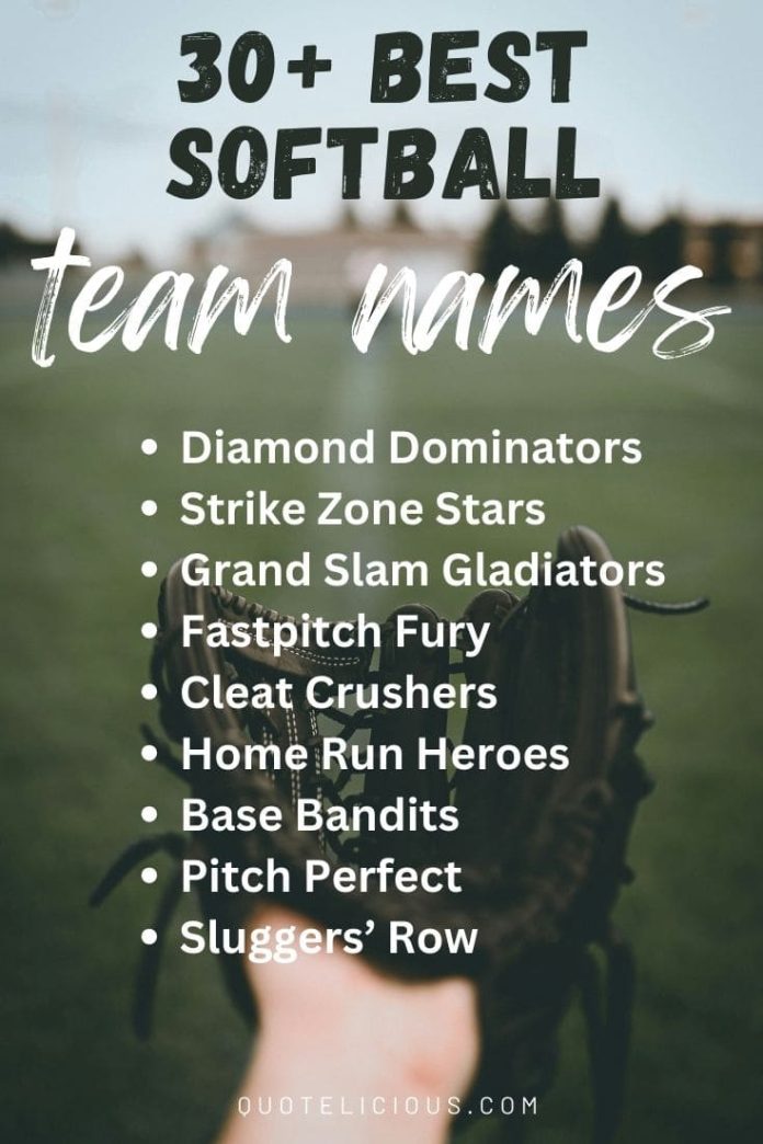 From Clever to Classic: 400+ Softball Team Names You Haven't Heard Before