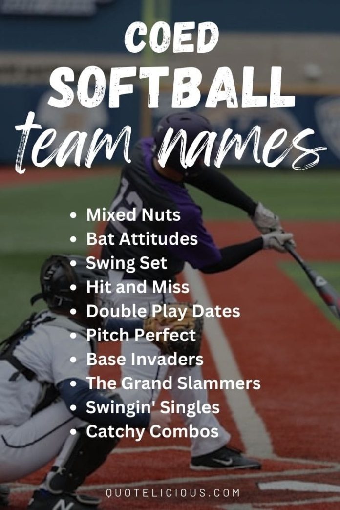 From Clever to Classic: 400+ Softball Team Names You Haven't Heard Before